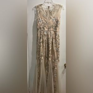 BHLDN | Dresses | Bhldn Shannon Embroidered Floral Sheath Mermaid Style ...